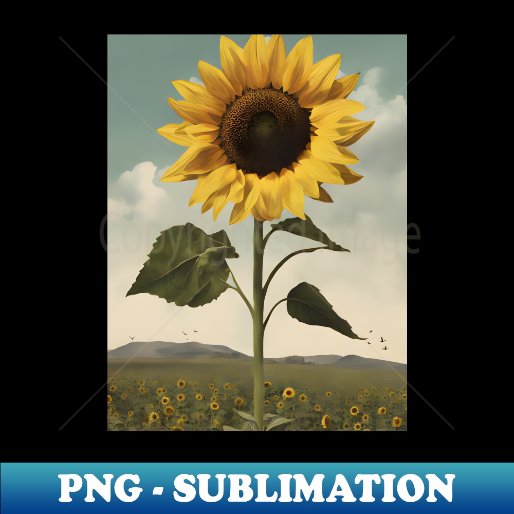 Sunflower Surreal Art - Sublimation-Ready PNG File - Bring Y | Inspire ...