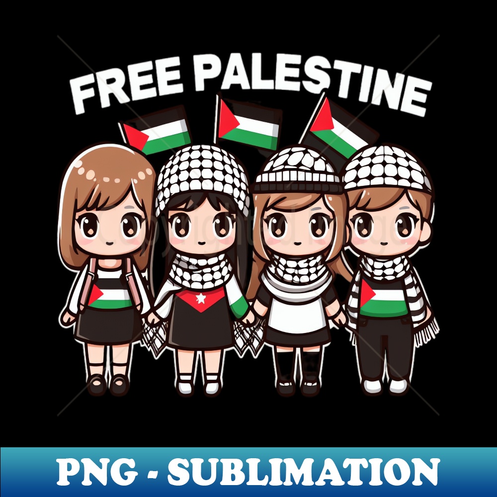 Free Gaza Free Palestine - Aesthetic Sublimation Digital Fil - Inspire ...