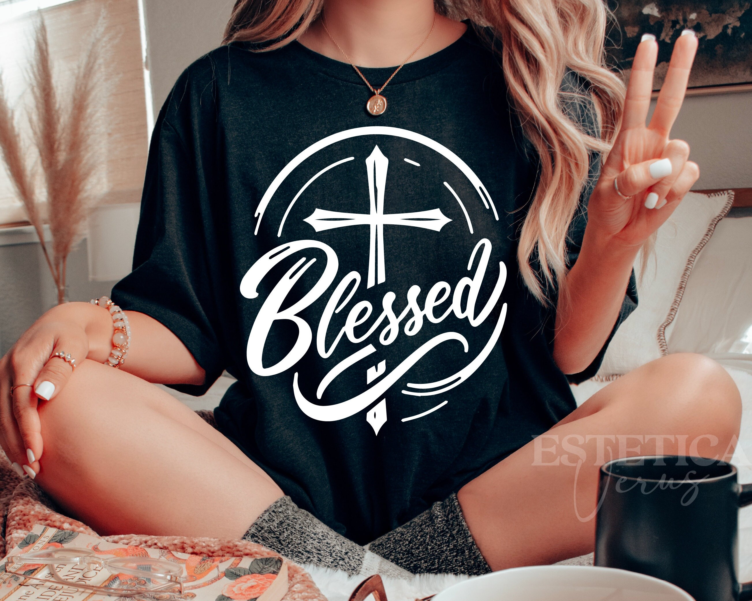 Blessed Svg Png, Cross Svg, Faith Svg | Inspire Uplift