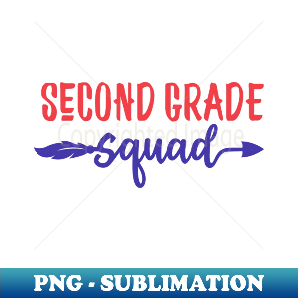Second grade squad - PNG Transparent Sublimation Design - Pe - Inspire ...