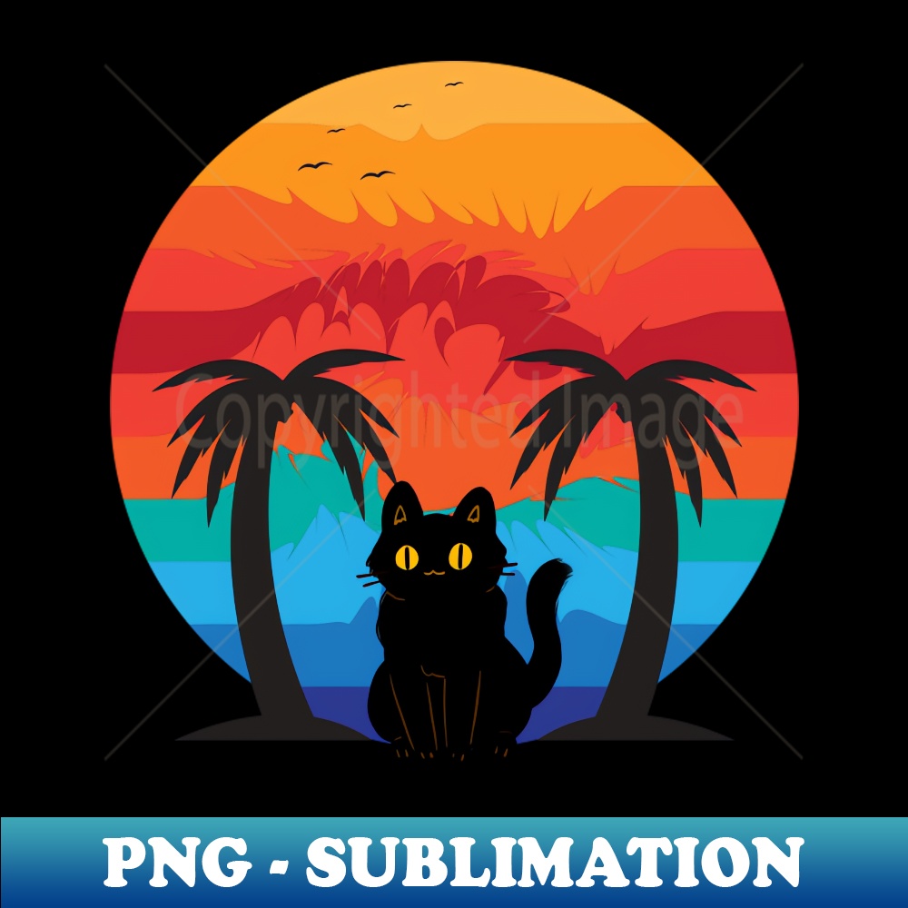 cats vintag sun cat lover gift - Modern Sublimation PNG File | Inspire ...