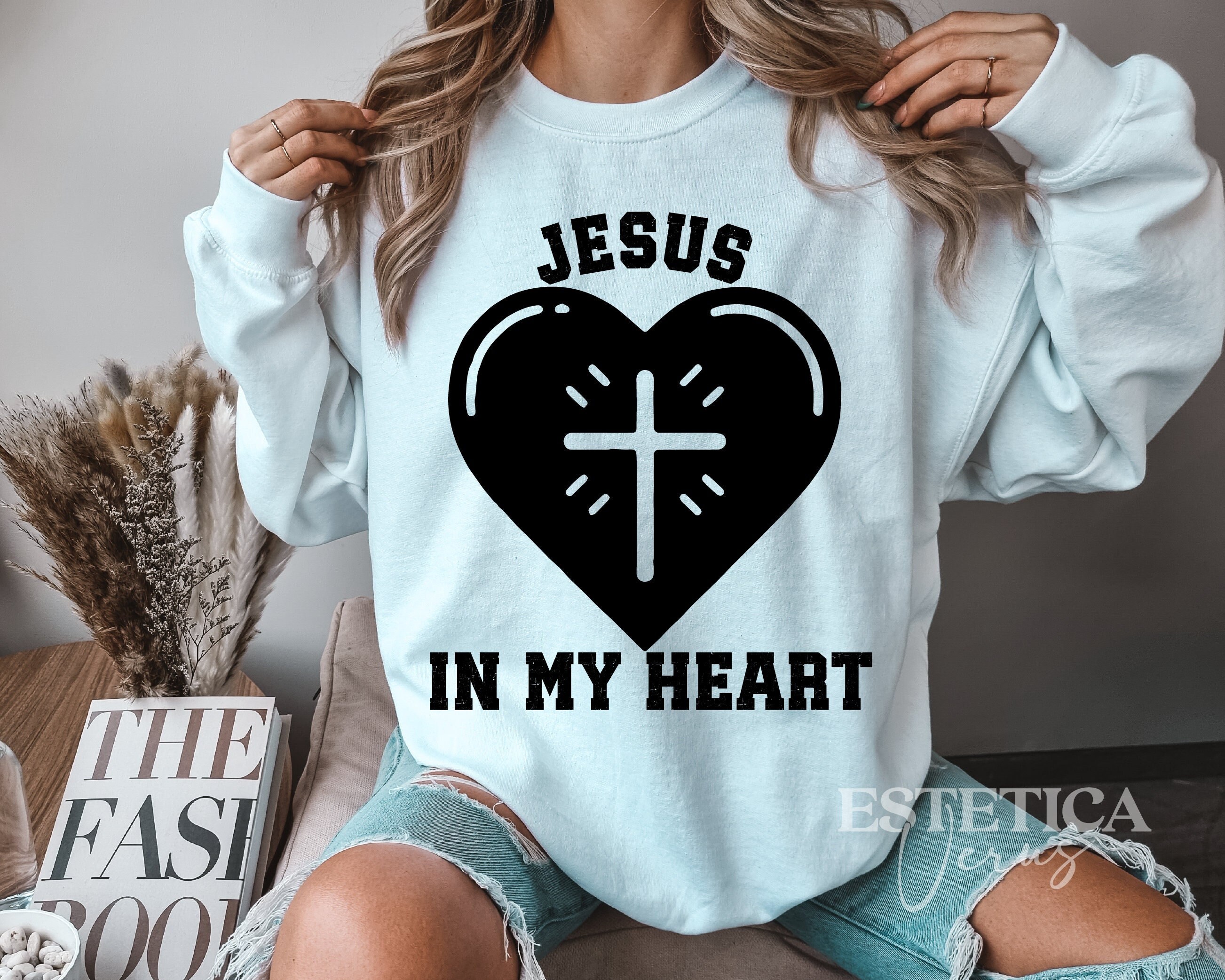 Jesus Svg Png,Jesus in my heart Svg, Christian Svg | Inspire Uplift