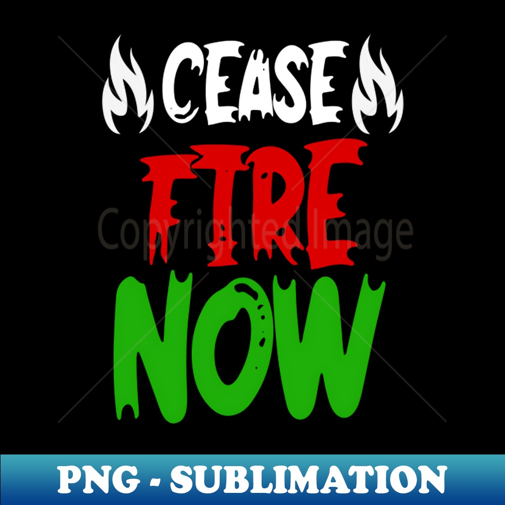Cease fire now Free Gaza Free Palestine - Stylish Sublimati - Inspire ...