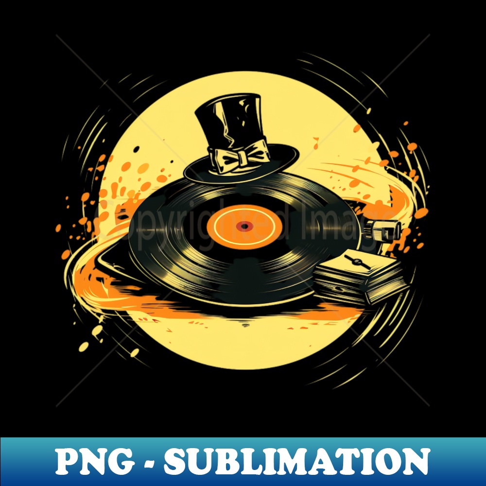 Top Hat And a Vinyl Record Classic Music - Special Edition S | Inspire ...