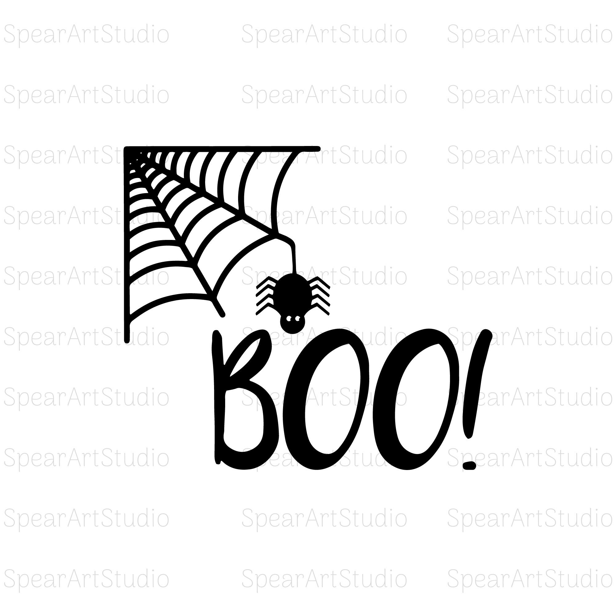 Boo svg, Halloween SVG, Boo Silhouette Svg | Inspire Uplift