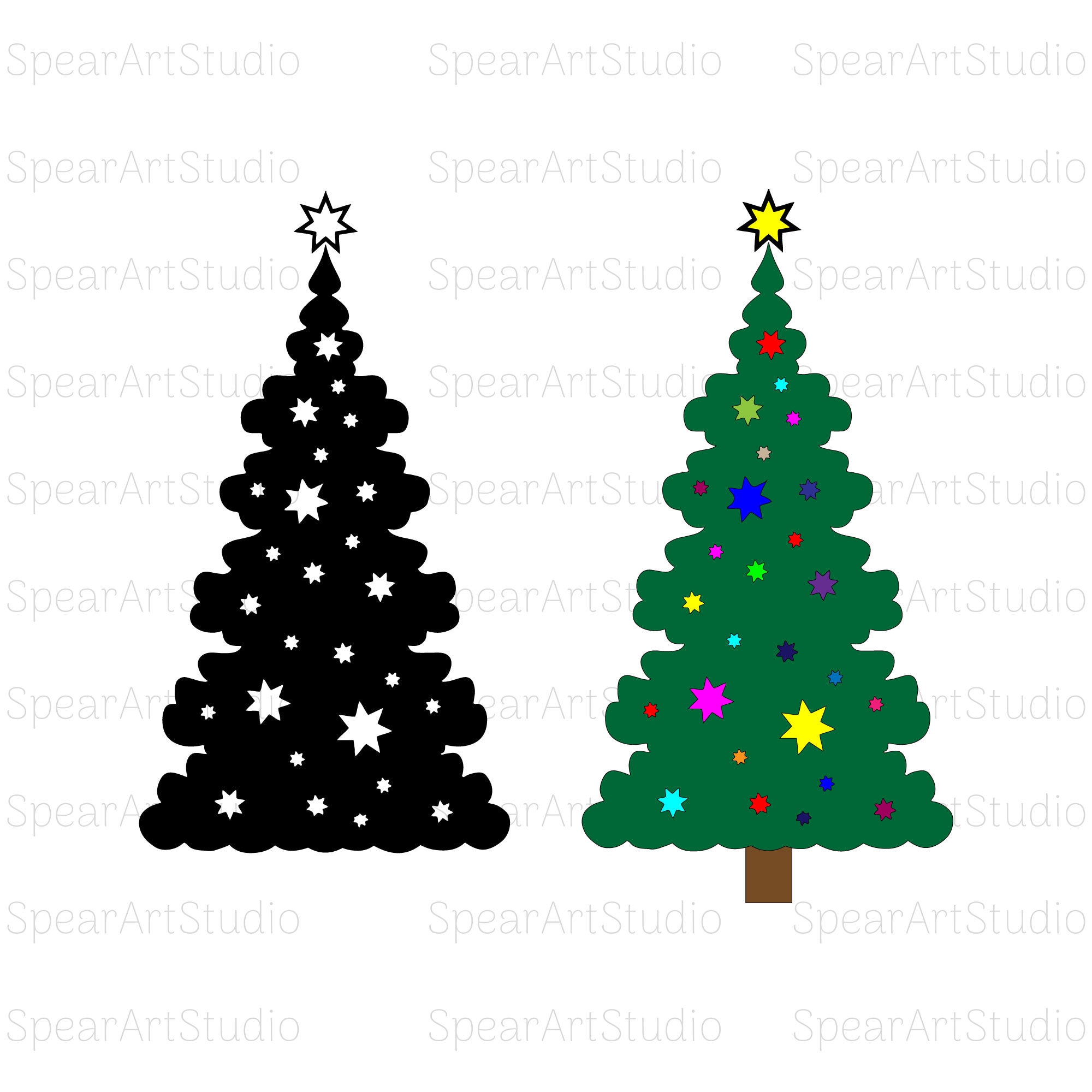 Christmas Tree Svg Bundle, Christmas Svg, Christmas Tree Svg | Inspire ...
