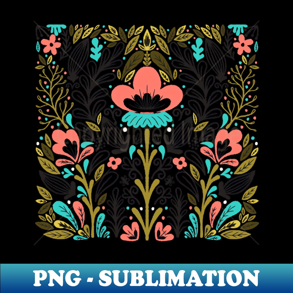 Colorful Symmetrical Leaves and Berries - Exclusive Sublimat | Inspire ...