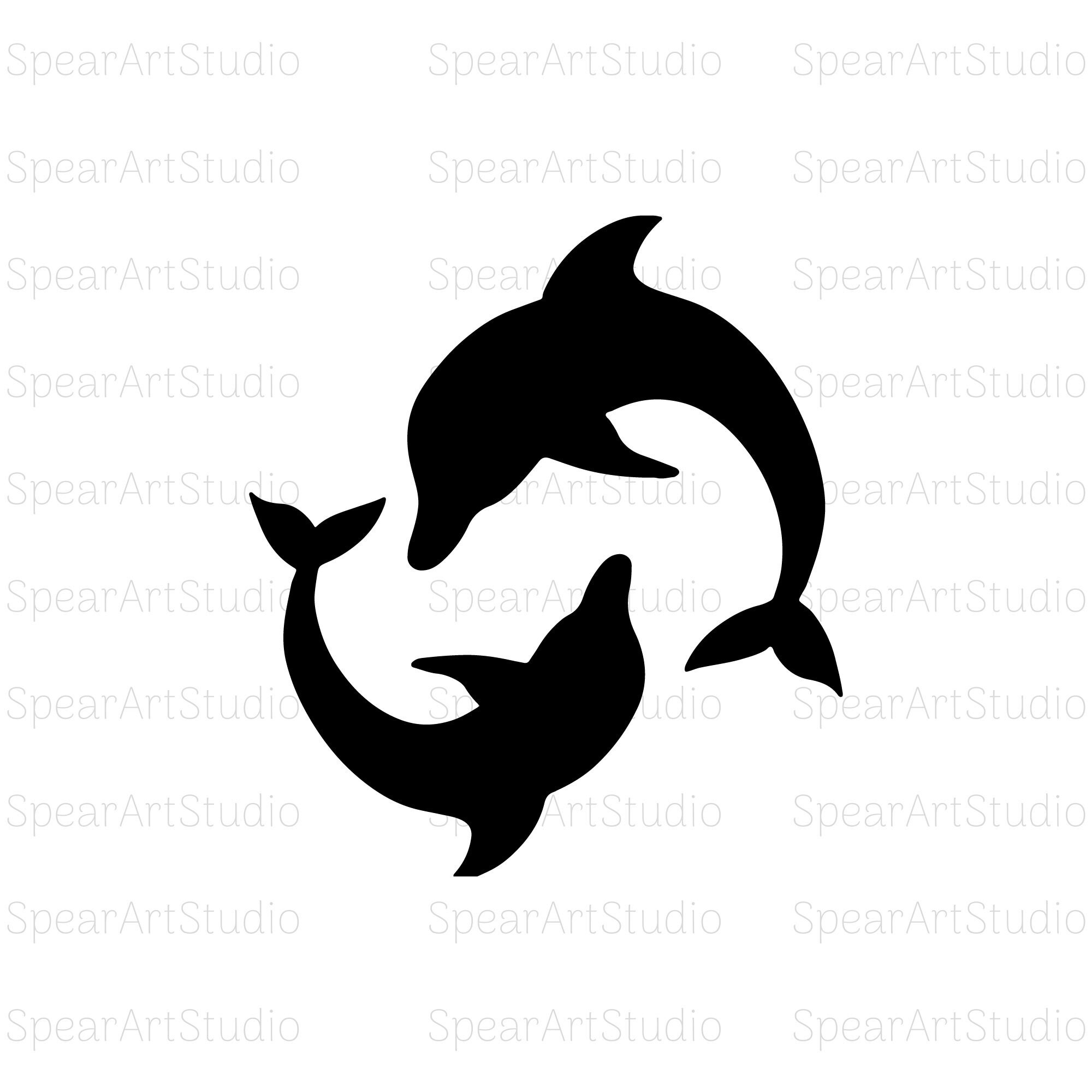 Dolphin Svg Files, Commercial Use, Dolphins | Inspire Uplift