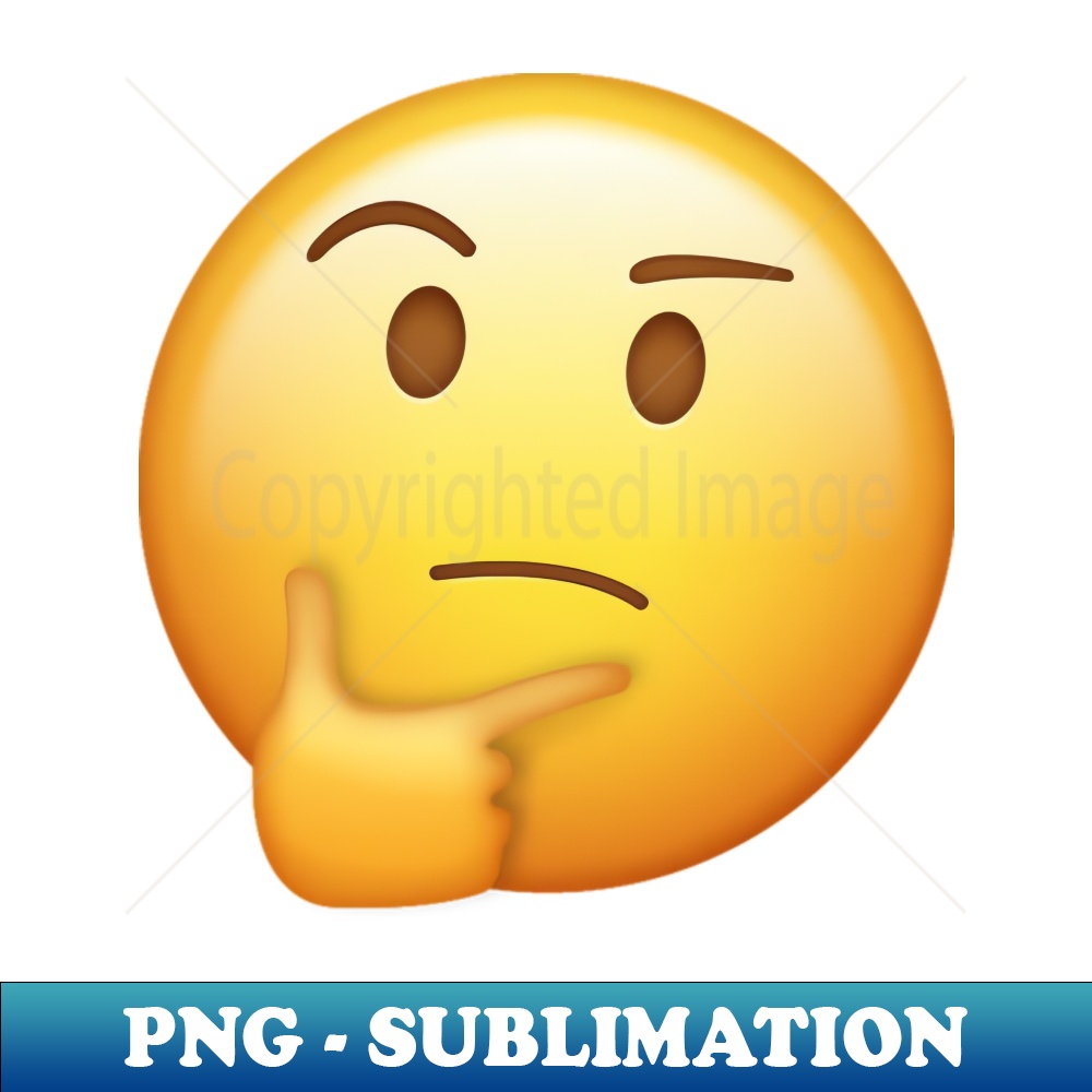 Thinking emoji Miami - PNG Transparent Sublimation File - St | Inspire ...