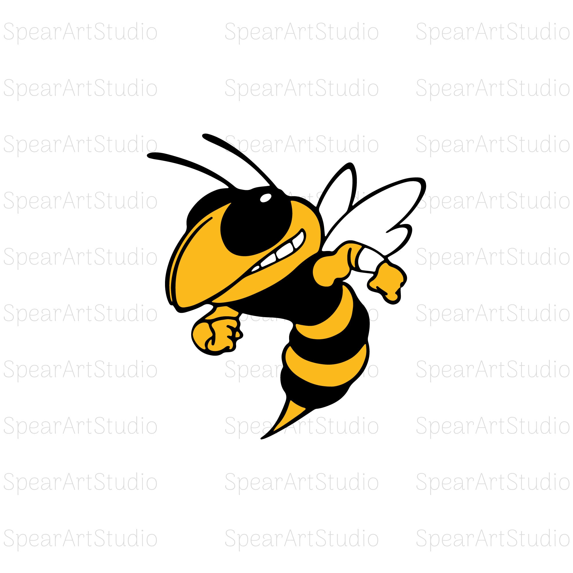 Hornet Bee Mascot SVG JPEG Instant Download Digital Downloa | Inspire ...