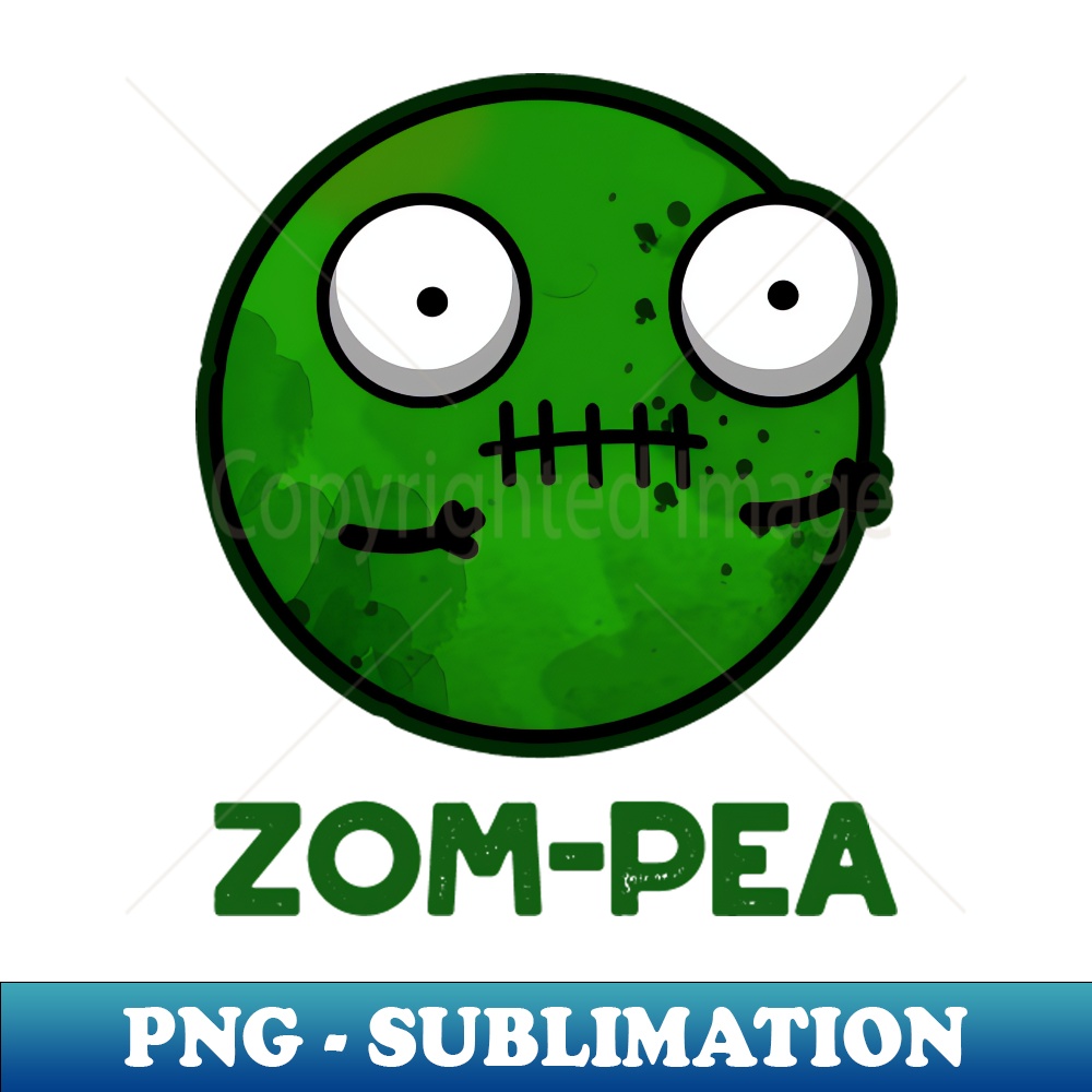 Zom-pea Cute Halloween Zombie Pea Pun - Premium Sublimation - Inspire ...