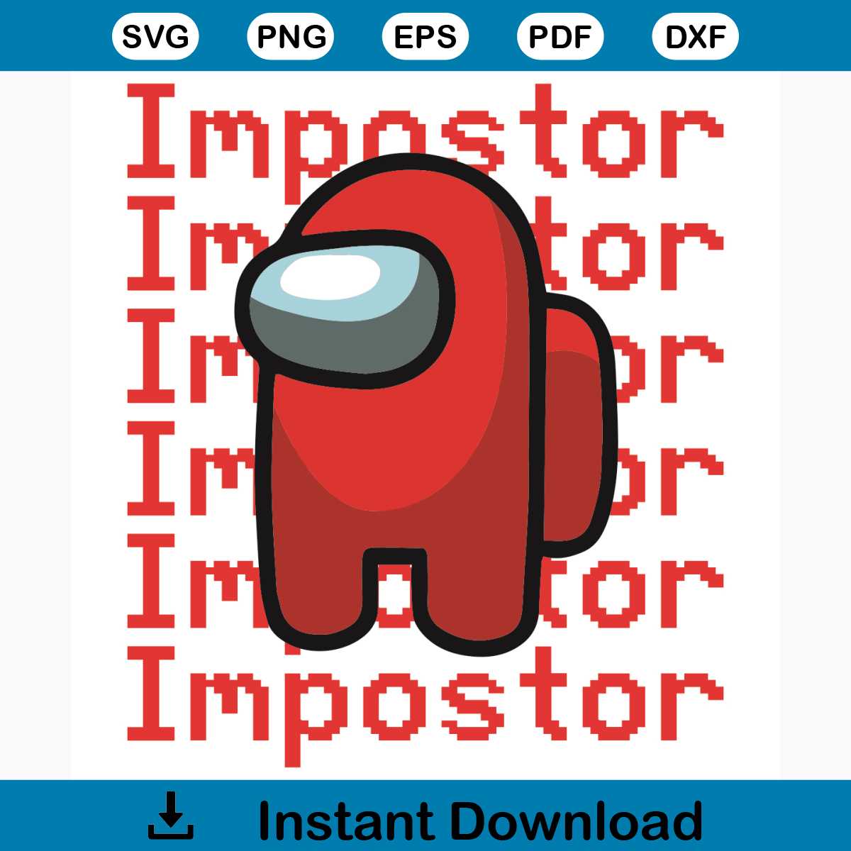 Red Cute Imposter Svg, Trending Svg, Imposter Among Svg, Cut - Inspire ...