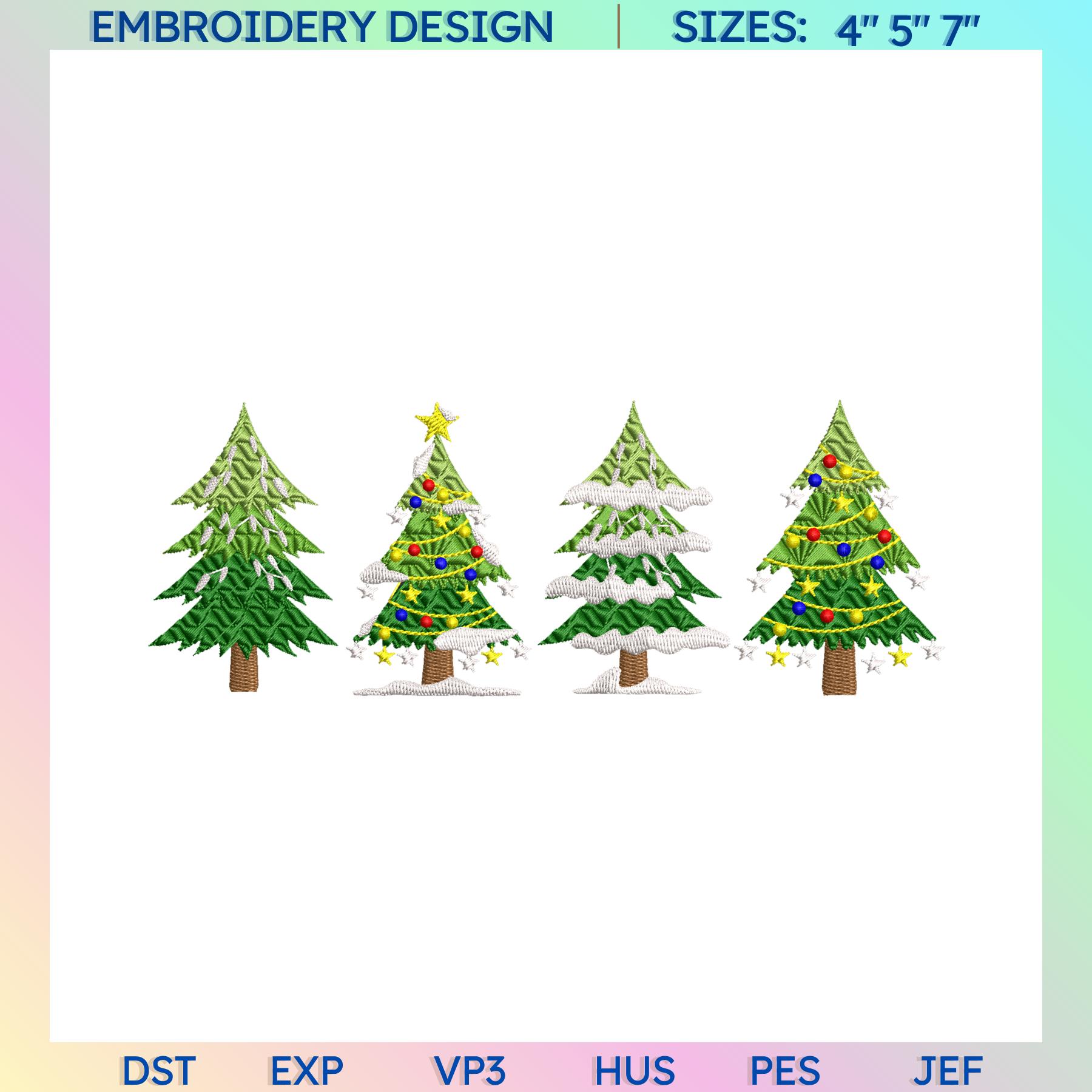 Christmas Tree Embroidery Designs, Christmas Embroidery Desi - Inspire ...