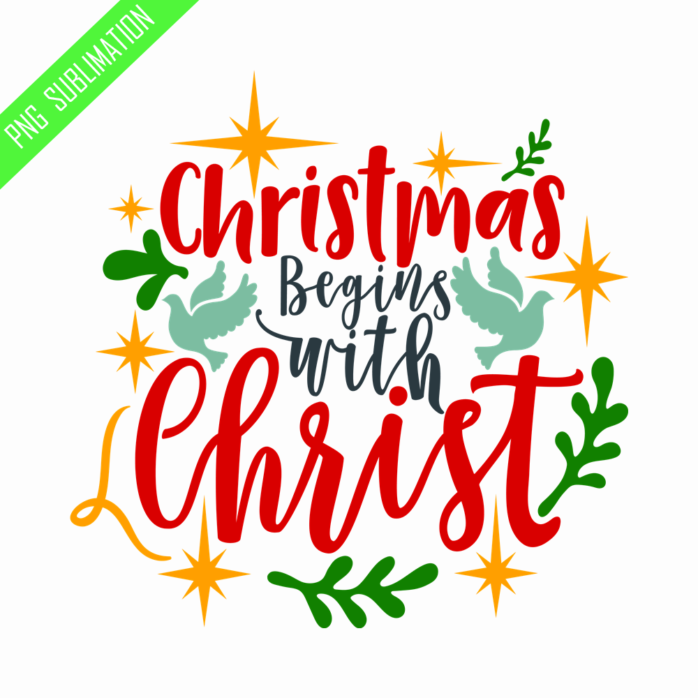 Christmas begin with christ png - Inspire Uplift