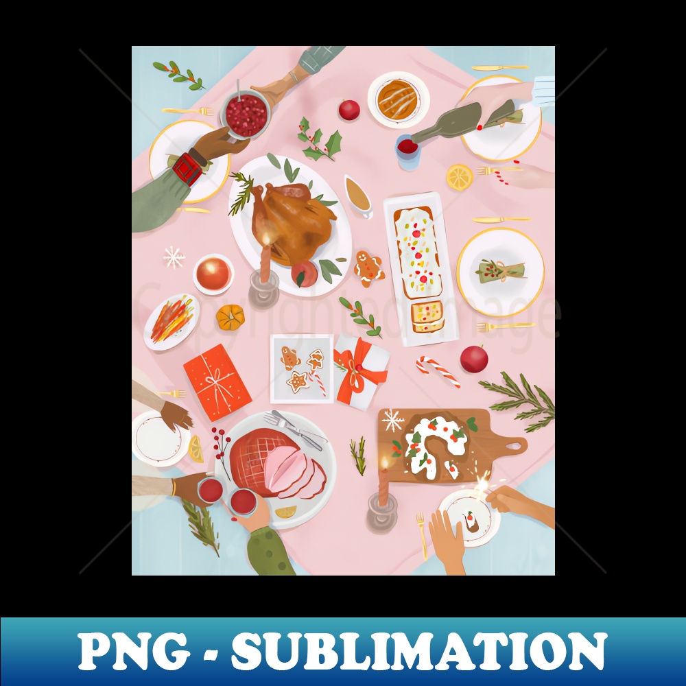 Christmas Dinner - PNG Sublimation Digital Download - Boost | Inspire ...