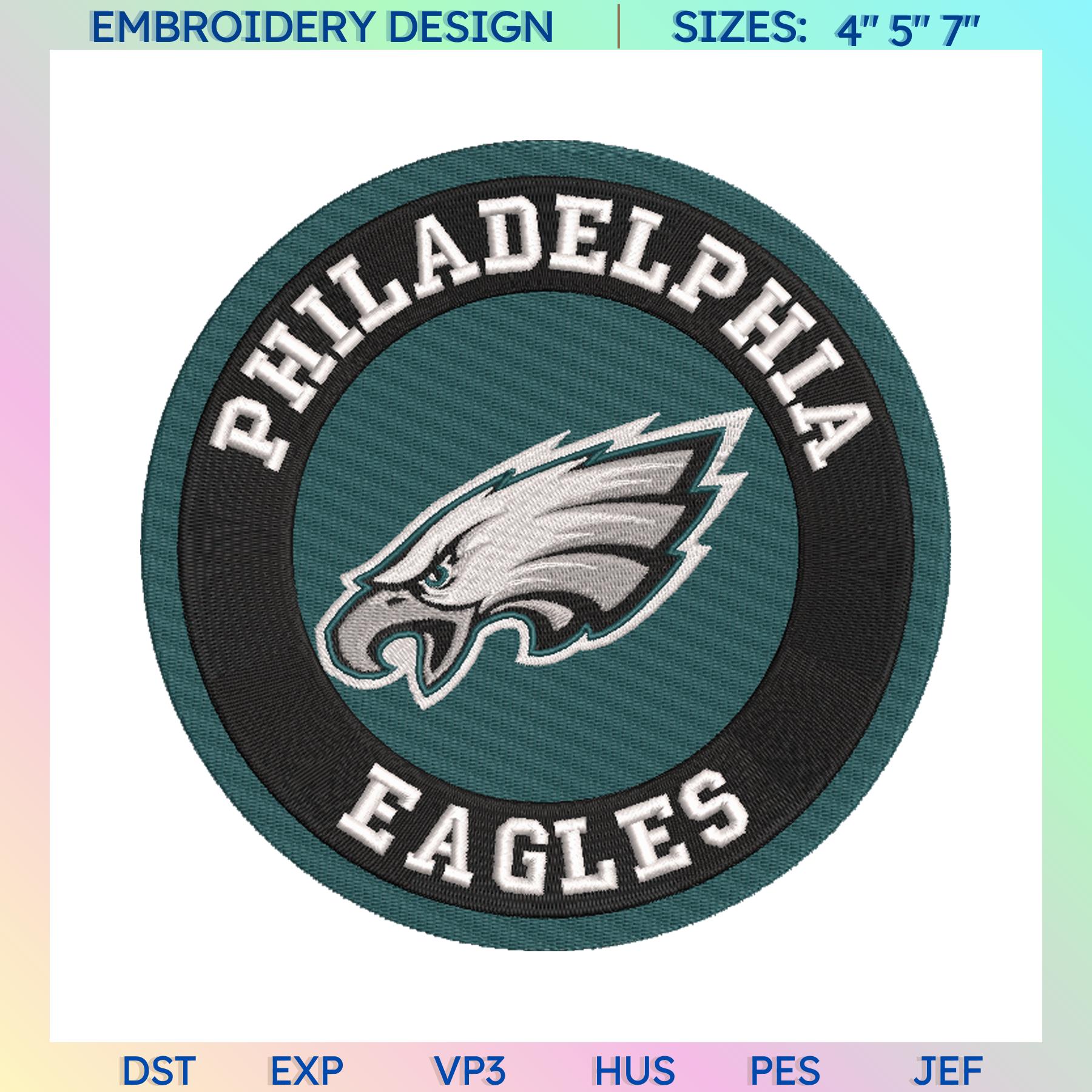 NFL Philadelphia Eagles Embroidery Design, NFL Football Logo | Inspire ...