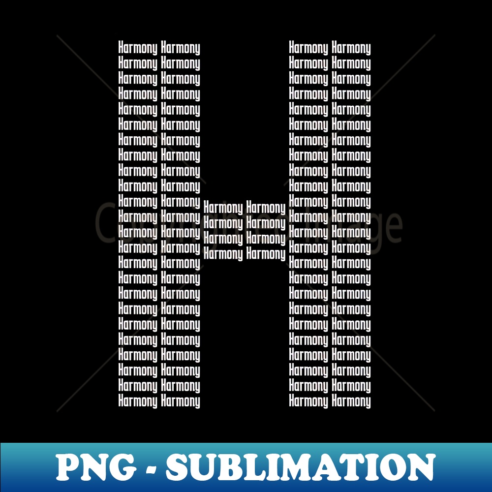 Harmony letter H - Sublimation-Ready PNG File - Revolutioniz | Inspire ...