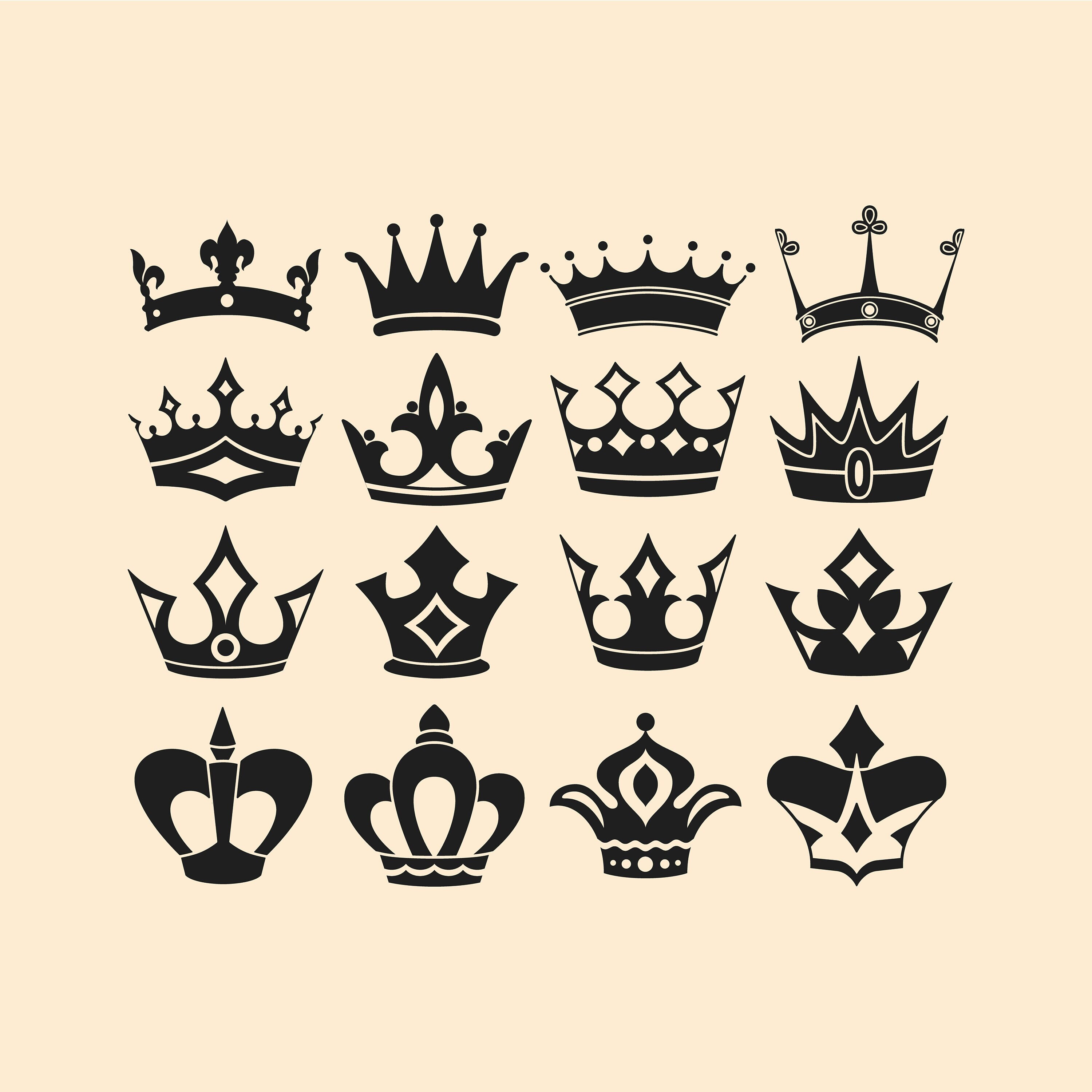 Royal Crown Bundle SVG, Princess Tiara SVG, King Crown | Inspire Uplift