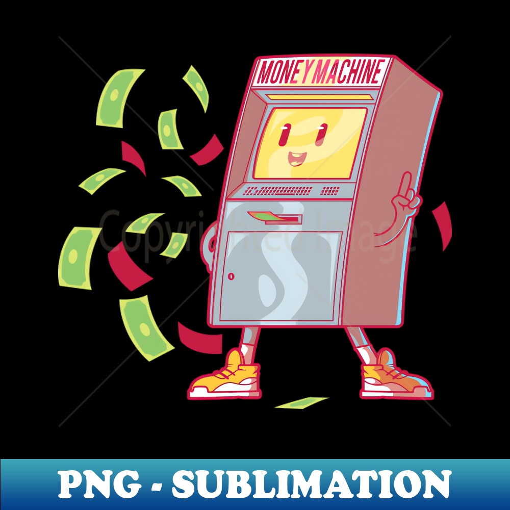 Money Machine - High-Quality PNG Sublimation Download - Crea | Inspire ...
