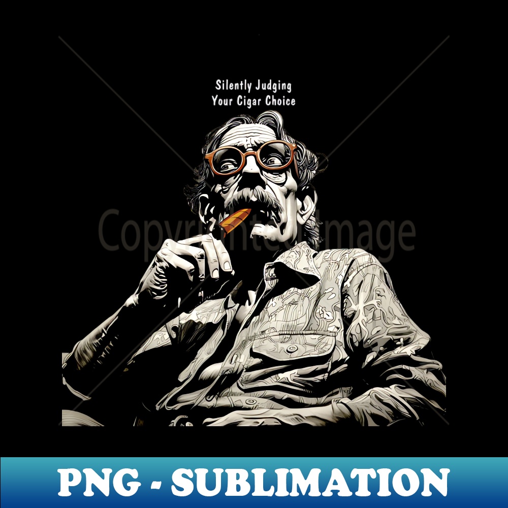 Cigar Smoker Silently Judging Your Cigar Choice on a dark kn | Inspire ...