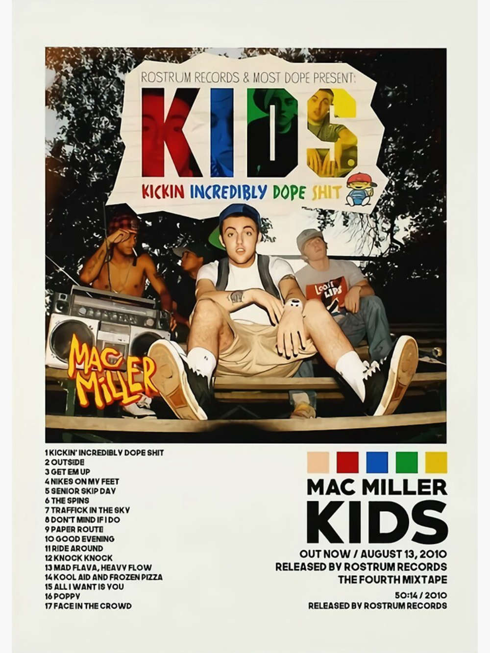 Mac KIDS Album Cover Poster Premium Matte Vertical Poster | Inspire Uplift