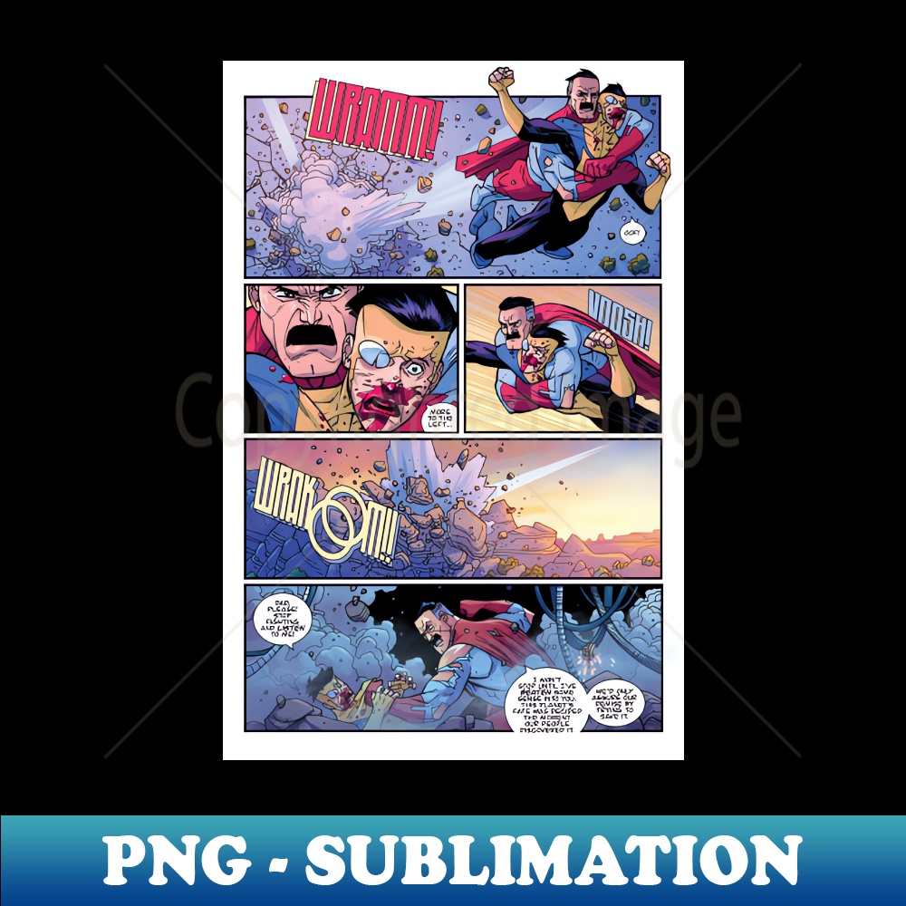 comic strip invincible - PNG Transparent Sublimation File - | Inspire ...