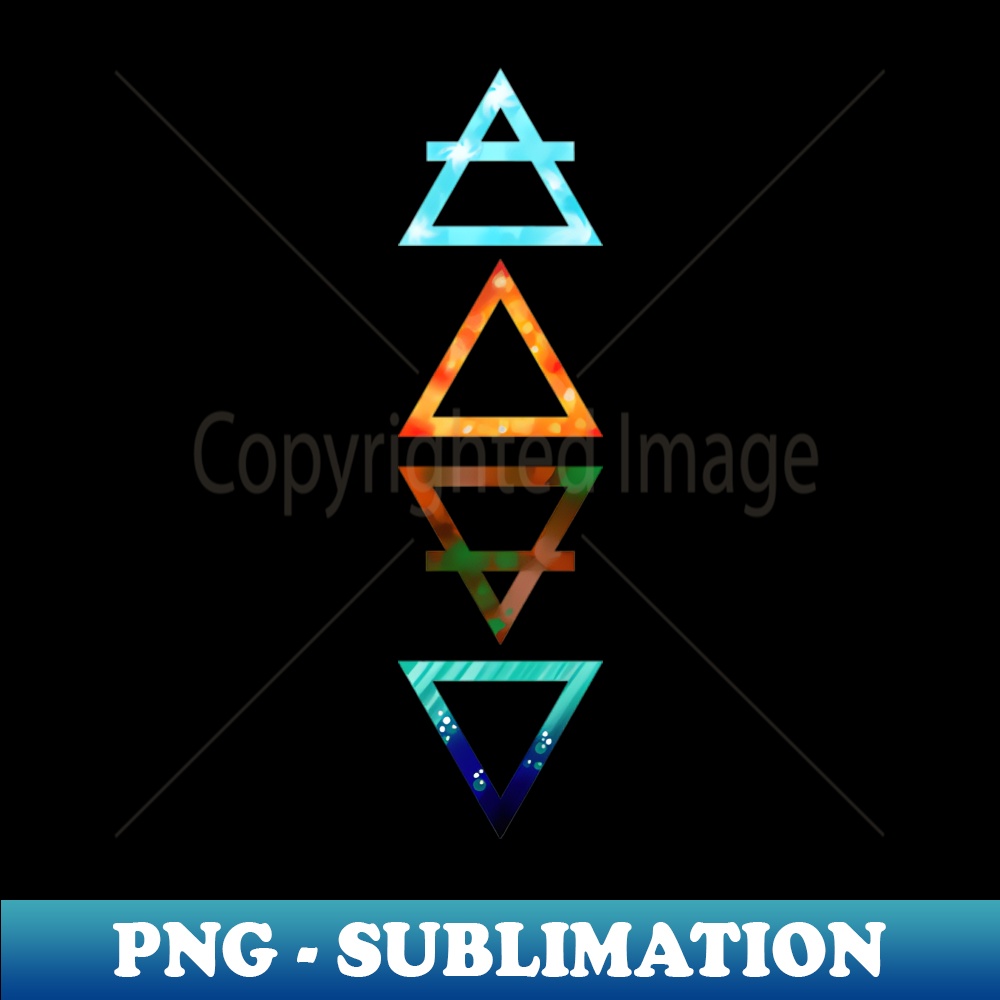 Elemental Triangles - Premium Sublimation Digital Download - | Inspire ...