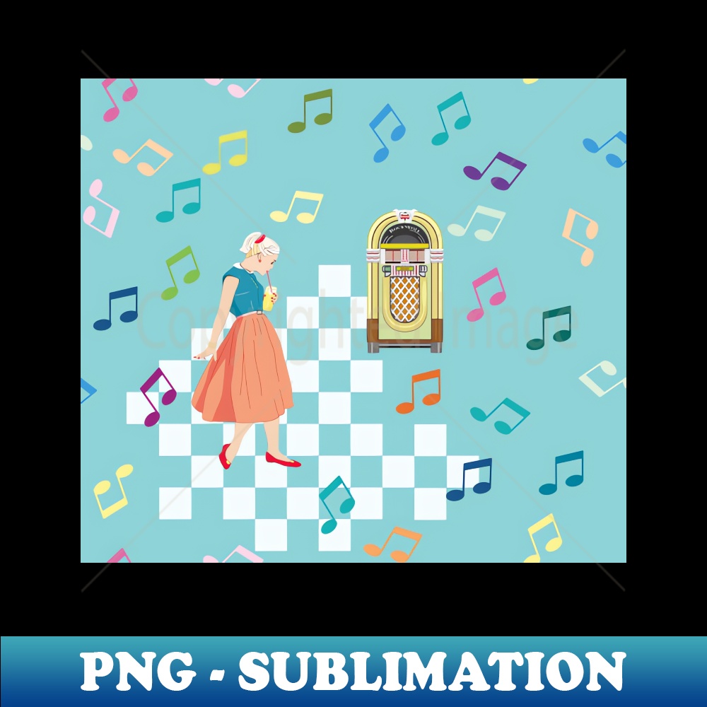 JukeBox Tunes - PNG Transparent Sublimation Design - Capture - Inspire ...