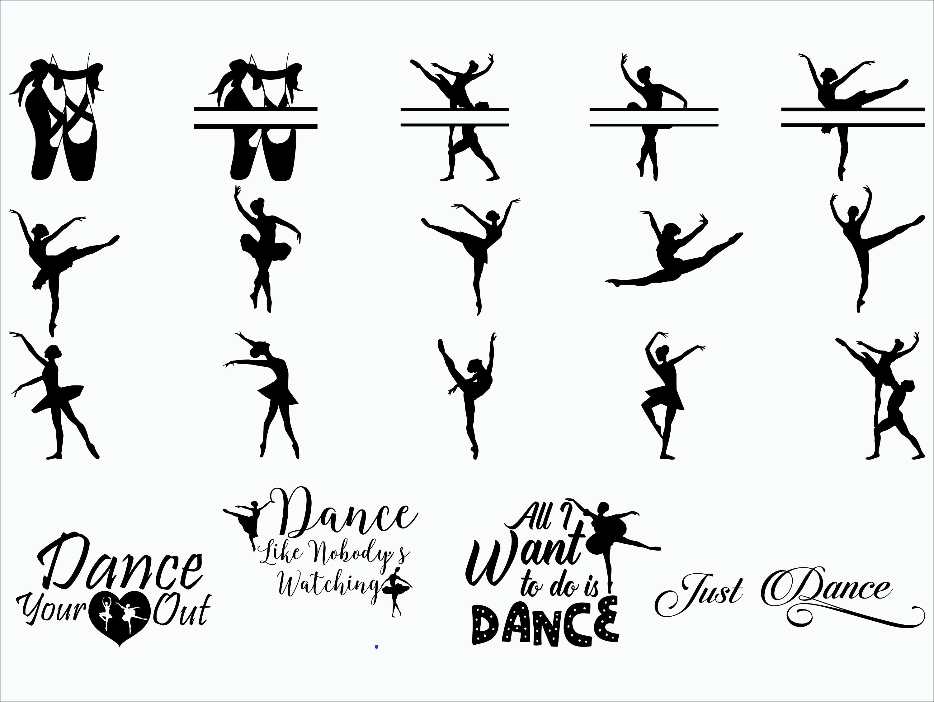 Ballet SVG, Ballerina SVG, Ballet Dancer, Ballet silhouettes - Inspire ...