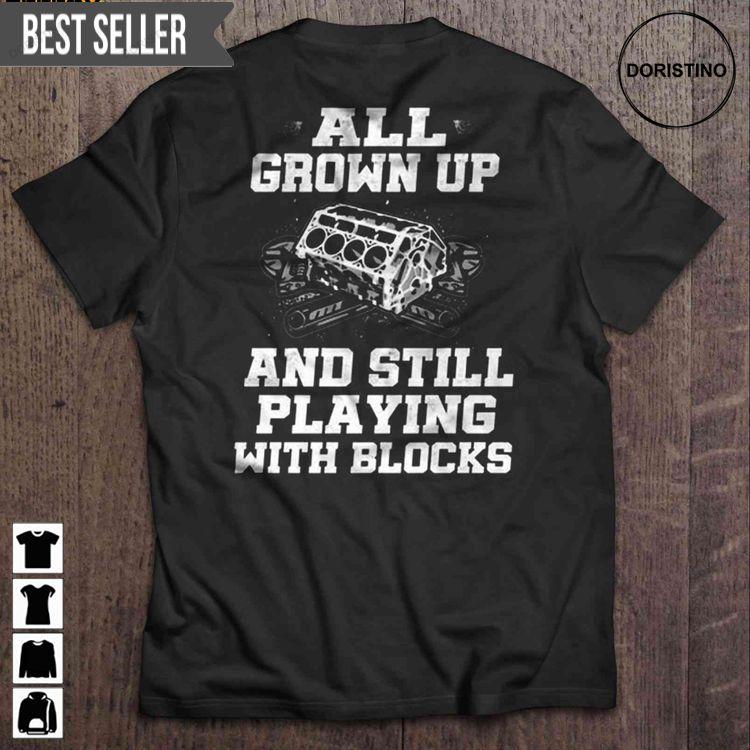 All Grown Up And Still Playing With Blocks Mechanic Short Sl | Inspire ...