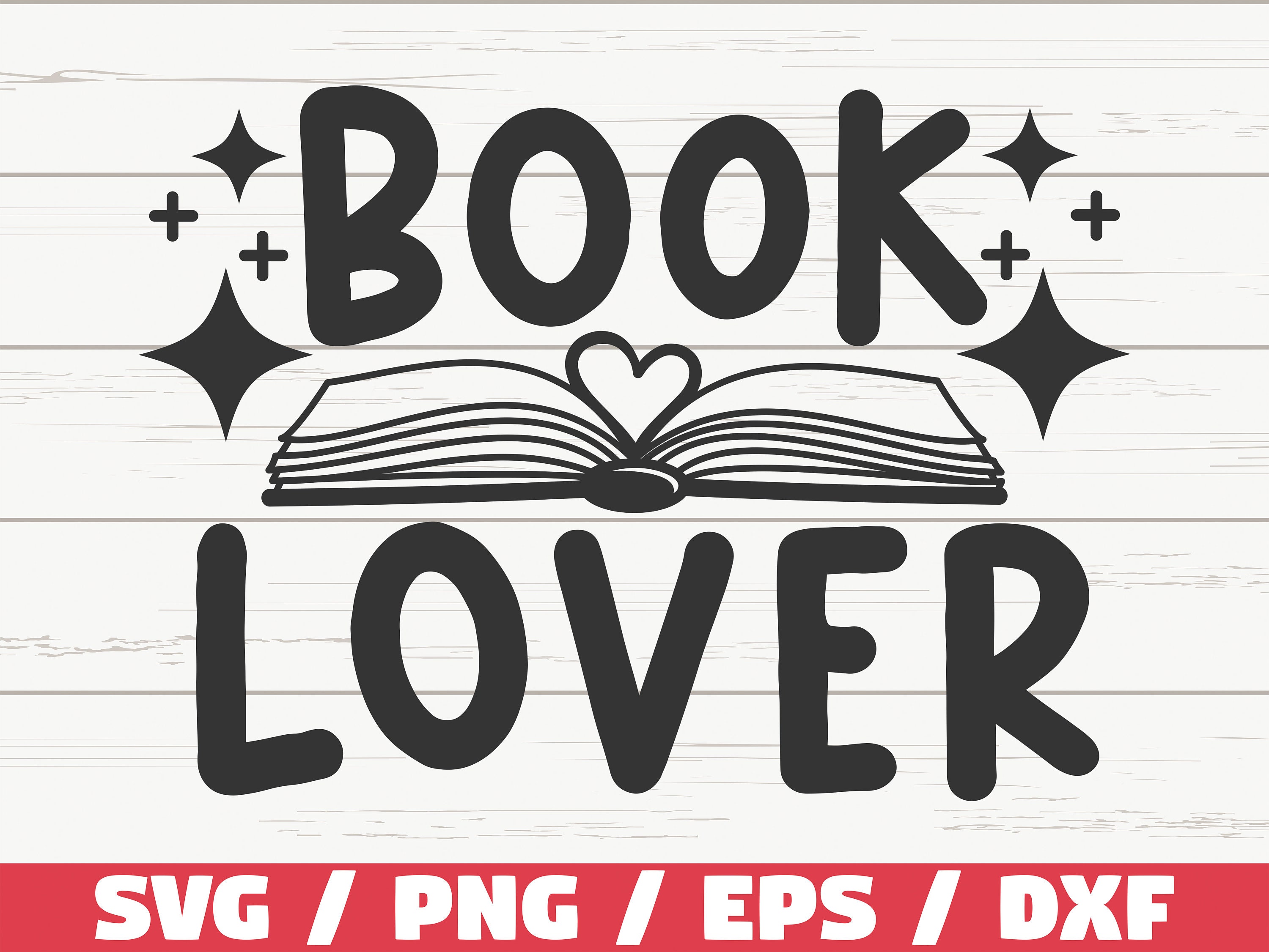Book Lover SVG, Cut File, Cricut, Clip art - Inspire Uplift