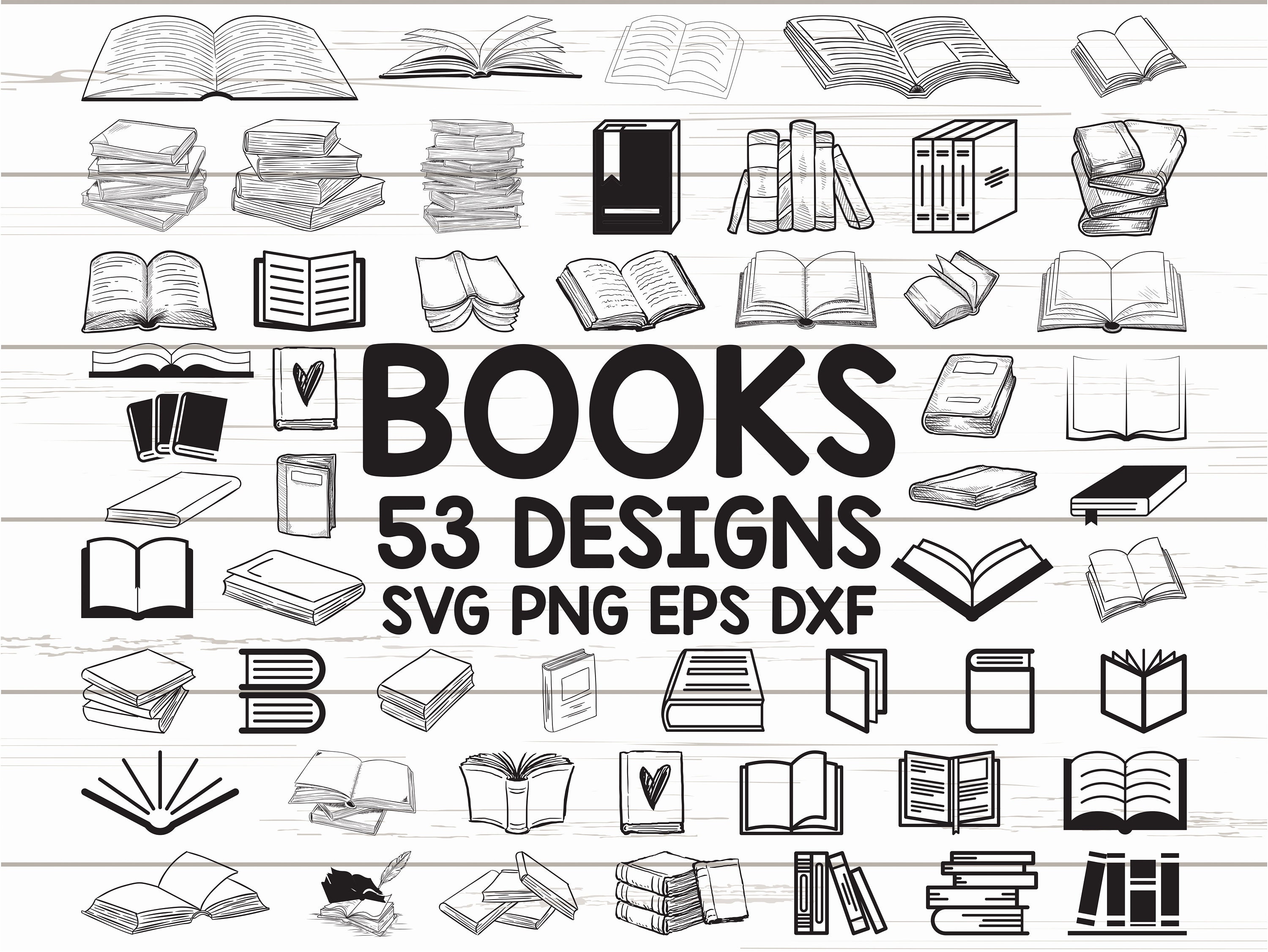 Book SVG, Open Book SVG, Library SVG, School Svg | Inspire Uplift