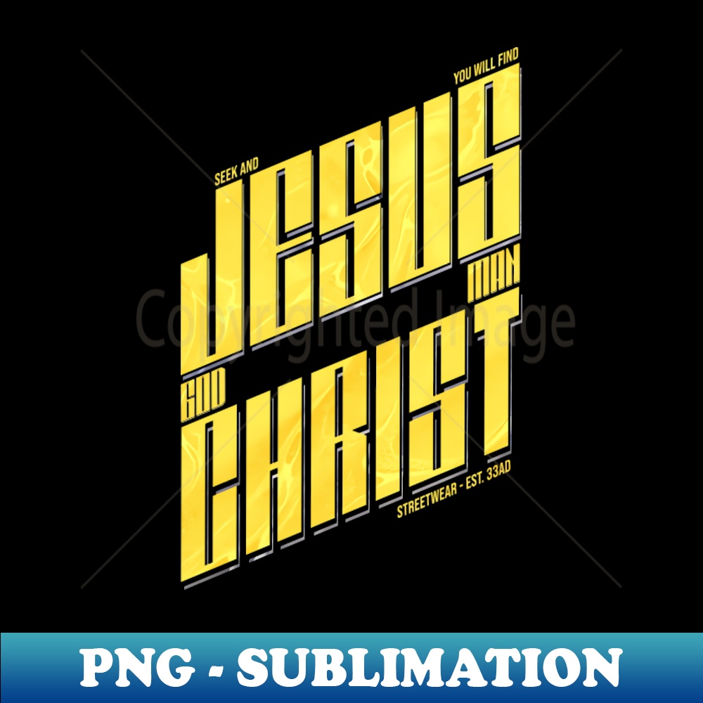 Jesus Christ - God Man - Gold with flowing blood pattern - P | Inspire ...