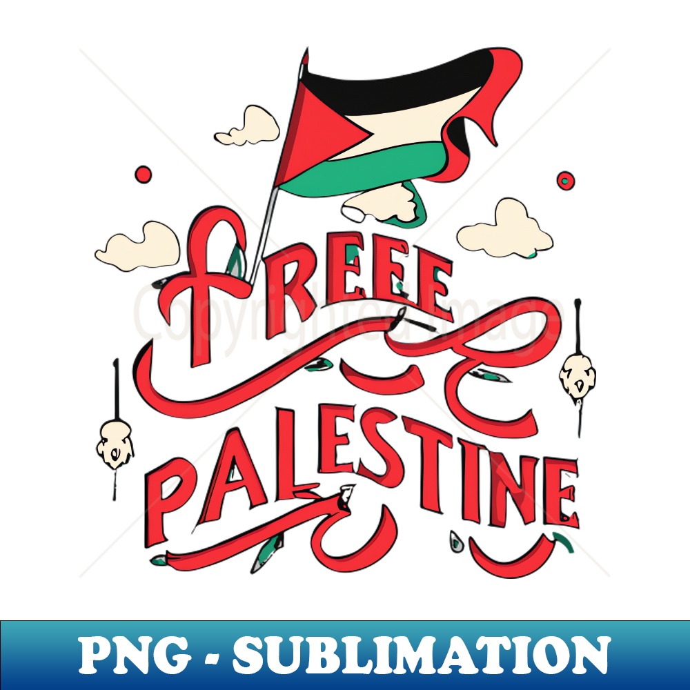 Free Palestine - PNG Transparent Sublimation Design - Unleas - Inspire ...