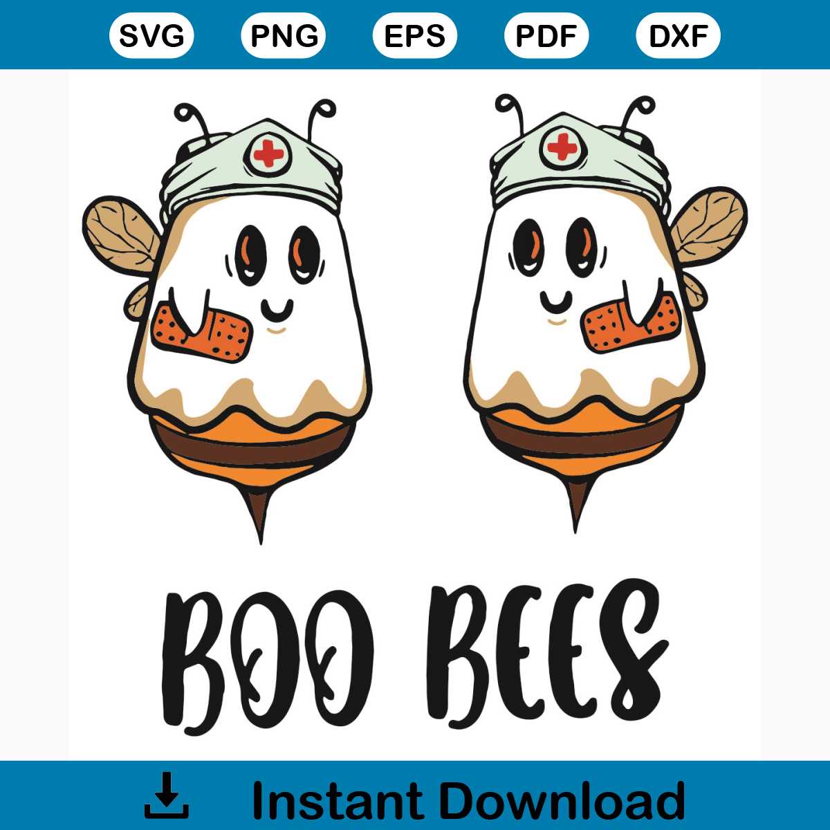 Boo Bees Nurse Svg, Halloween Svg, Boo Bees Svg, Boo Bees Nu - Inspire ...