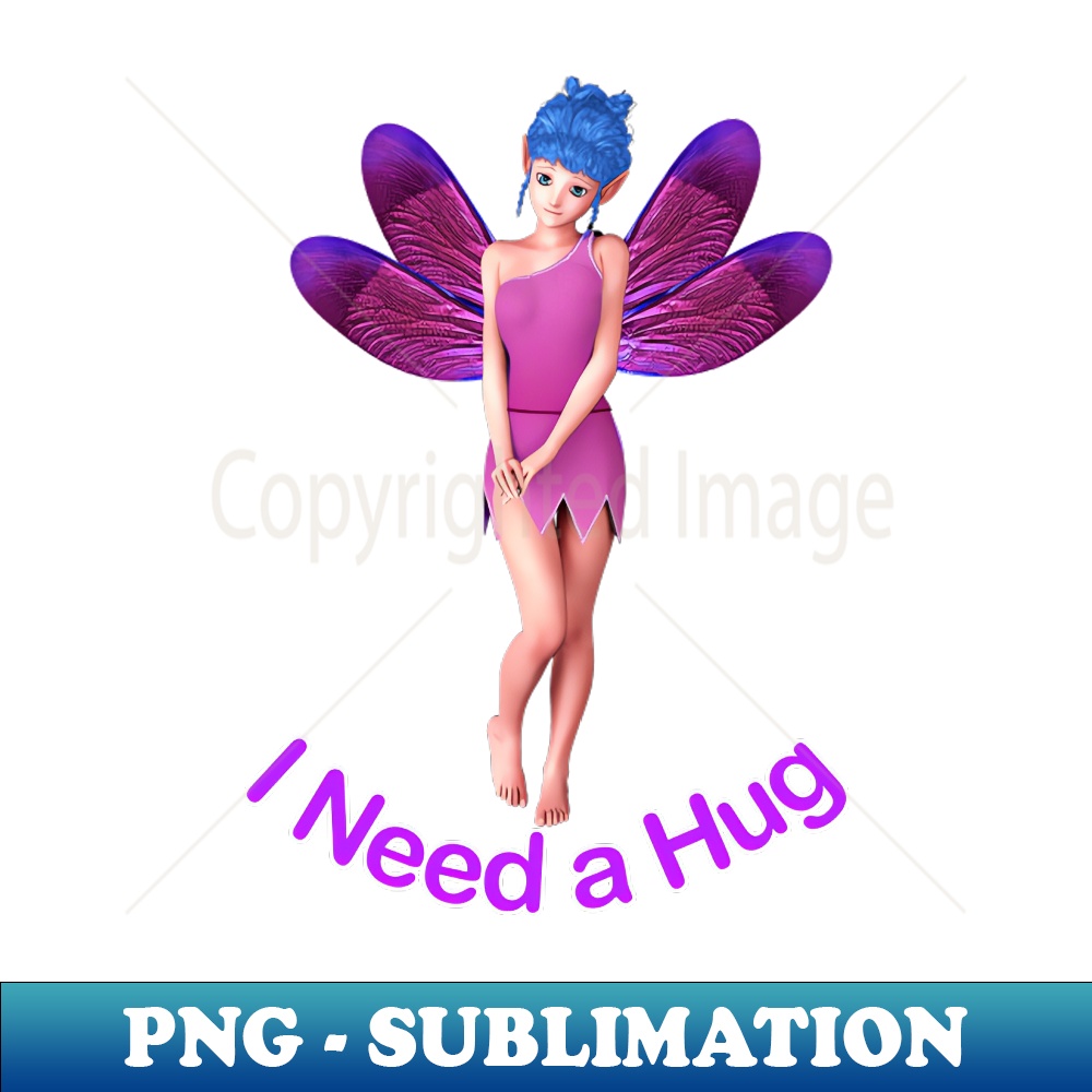 I need a hug elf fairy faerie in pink cute and sad - Special | Inspire ...