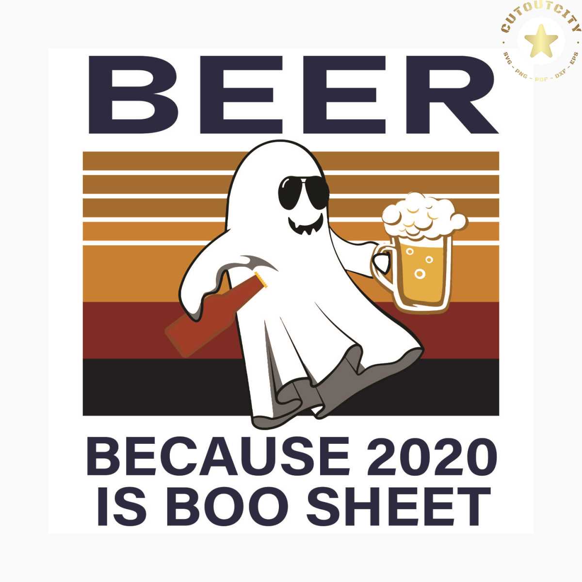 Beer Because 2020 Is Boo Sheet Svg, Halloween Svg, Beer Svg, | Inspire ...