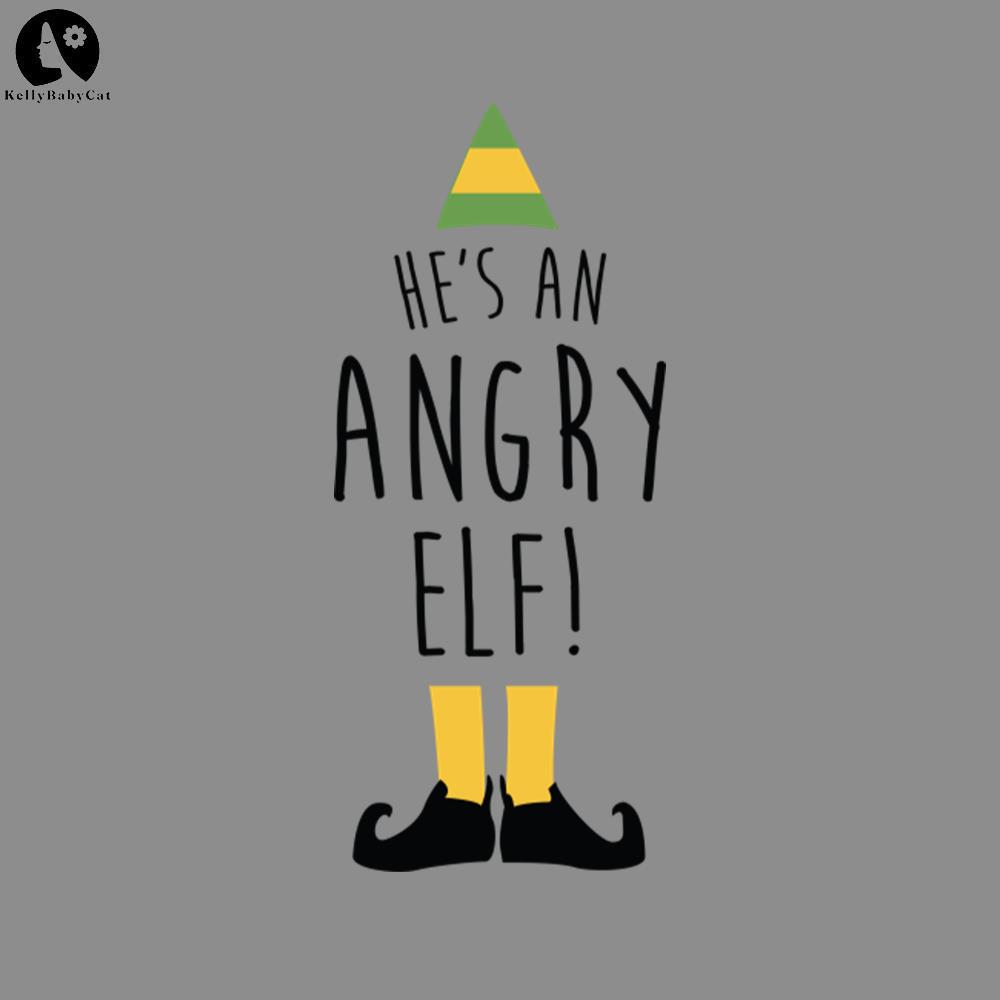 Hes An Angry Elf PNG, Christmas movie PNG | Inspire Uplift
