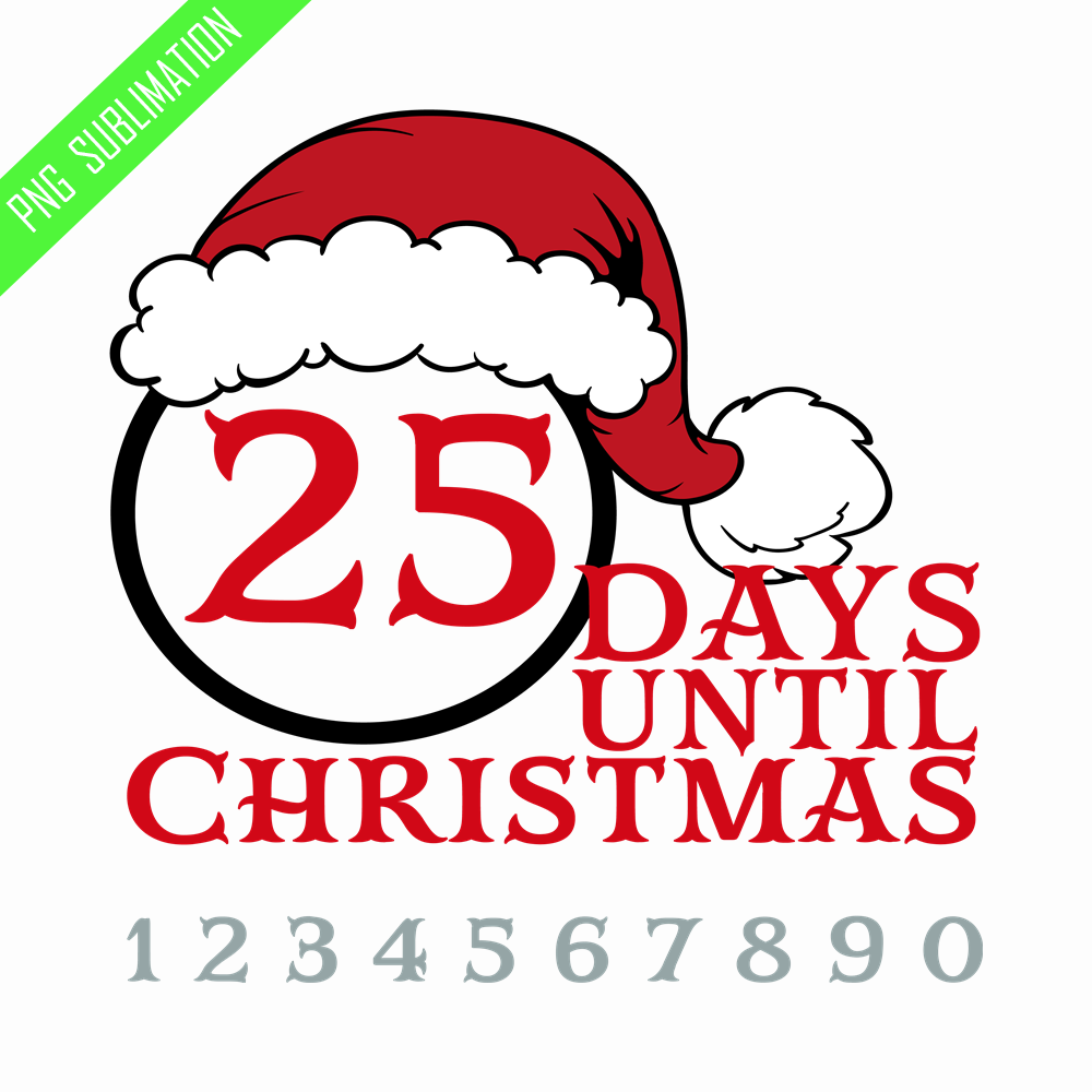 25 days until christmas png - Inspire Uplift
