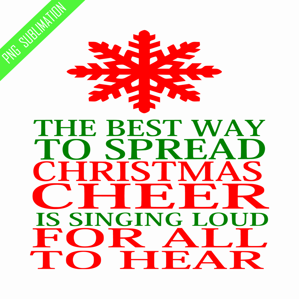 The best way to spread christmas cheer png | Inspire Uplift