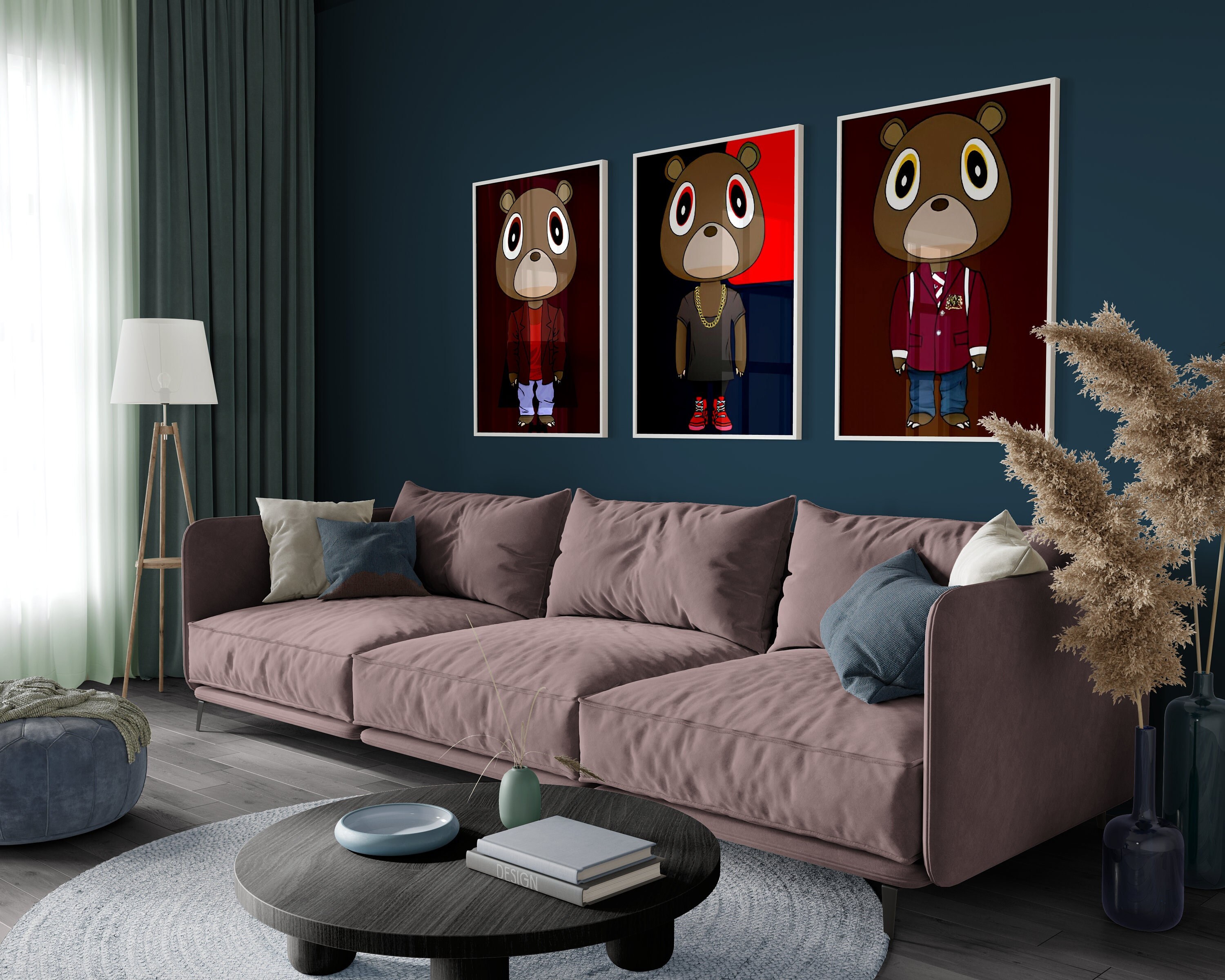 Kanye West Set of 3 Posters, Graduation Album Cover, Ye Grap | Inspire ...