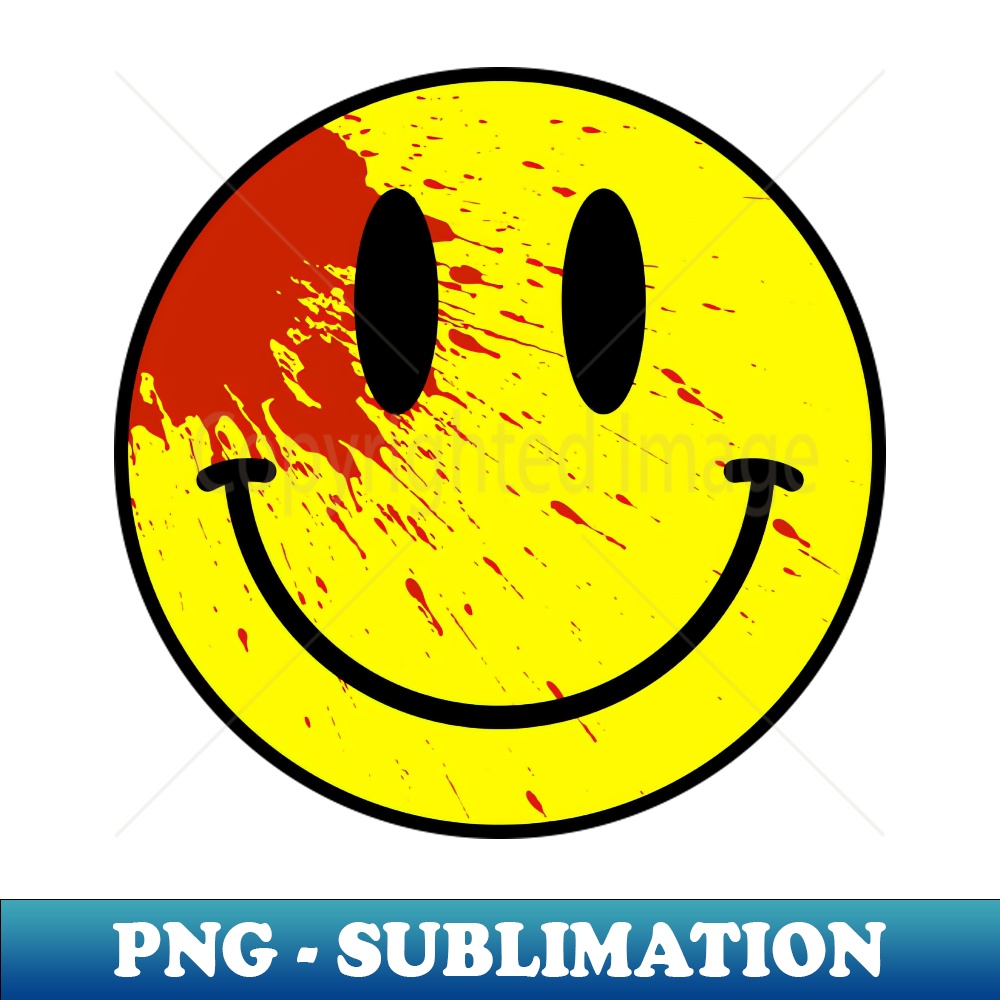 Acid House Smile Face - Bloodied - Trendy Sublimation Digita | Inspire ...