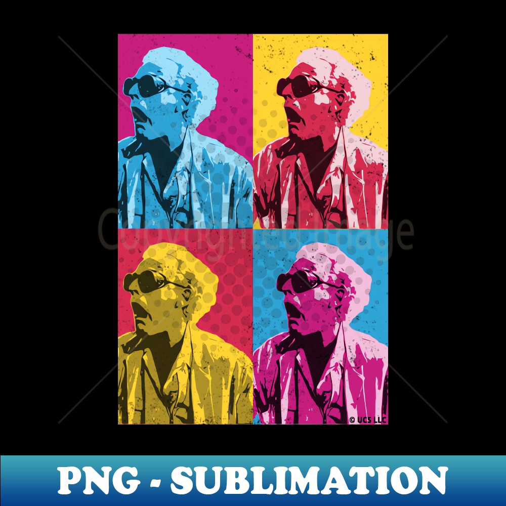 Doc Brown Pop Art Back To The Future - Artistic Sublimation | Inspire ...