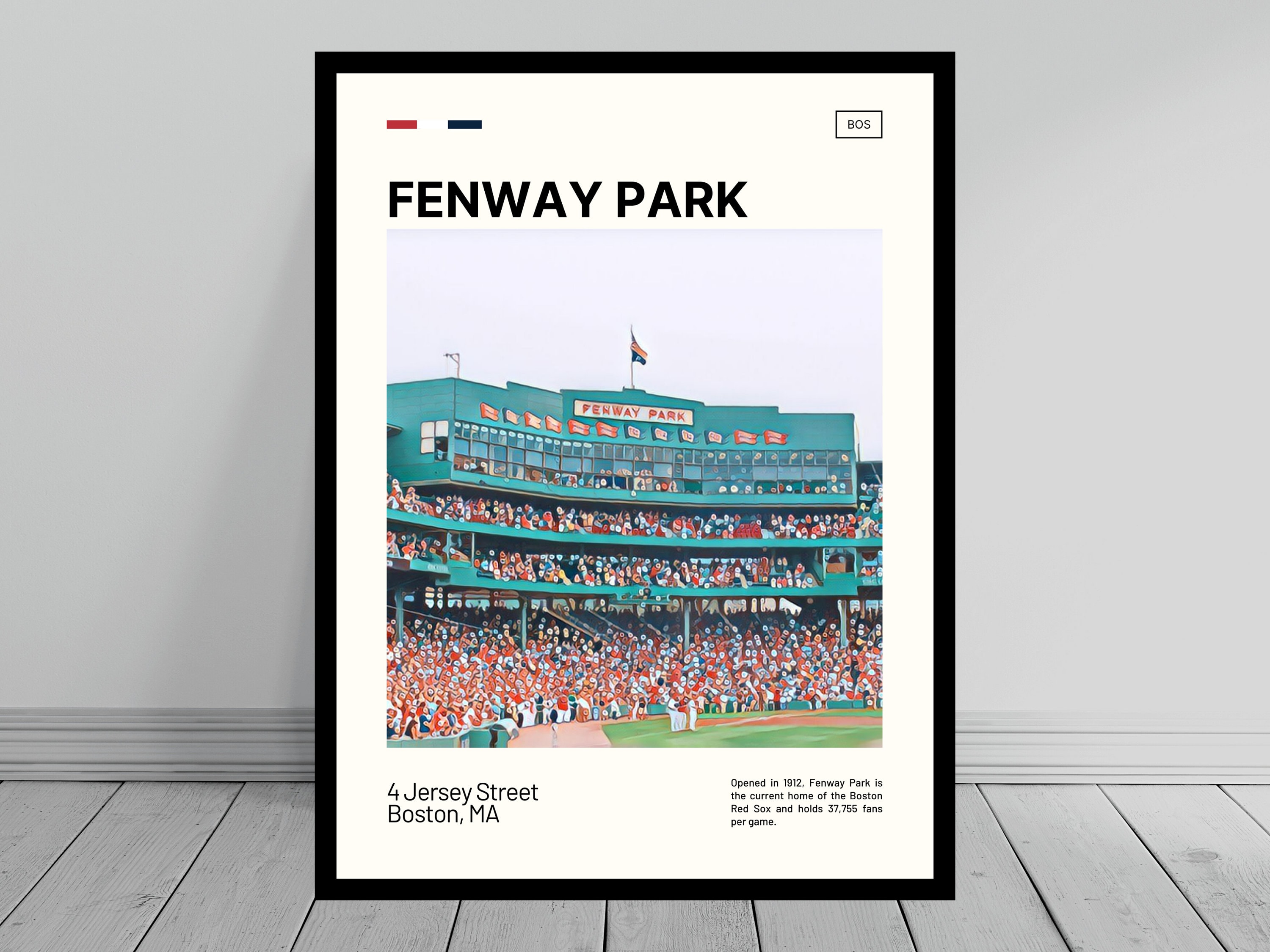 Fenway Park Home Backdrop Print Boston Red Sox Poster Home - Inspire Uplift