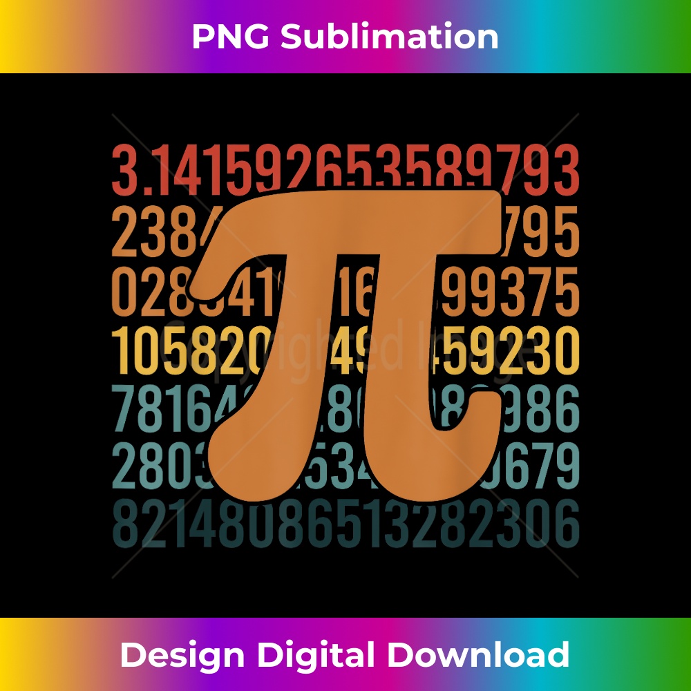 70s Retro Vintage Pi Day Math Equation Numbers Teacher Nerd - Inspire ...