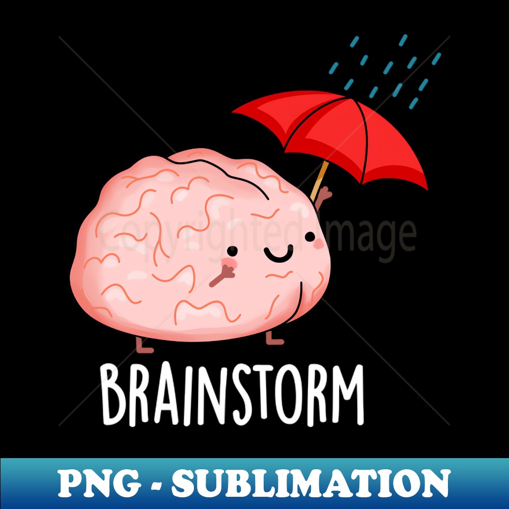 Brain Storm Cute Anatomy Pun - Sublimation-Ready PNG File - | Inspire ...