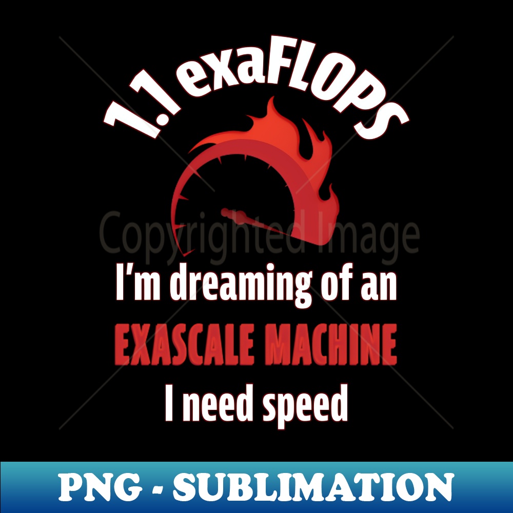 Exascale Machine Supercomputer - PNG Sublimation Digital Dow - Inspire ...