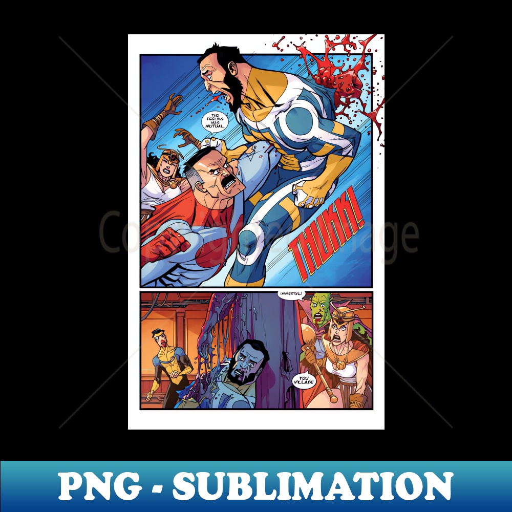 omni man killing immortal - PNG Transparent Sublimation Desi | Inspire ...