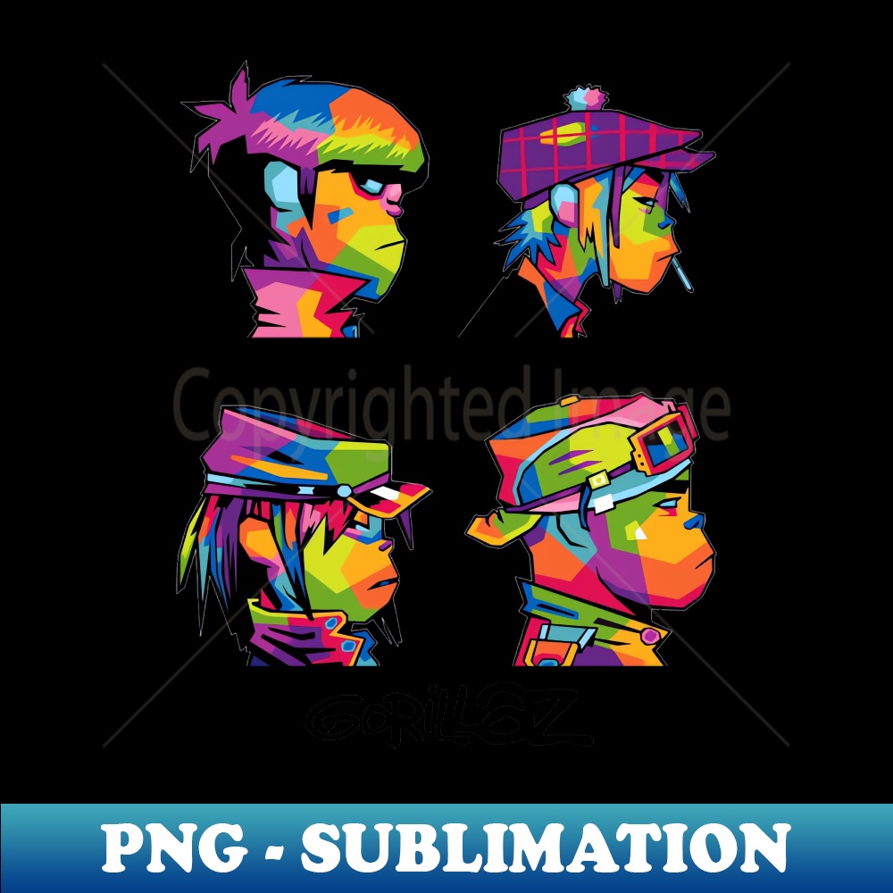 Gorillaz - Signature Sublimation PNG File - Perfect for Crea | Inspire ...