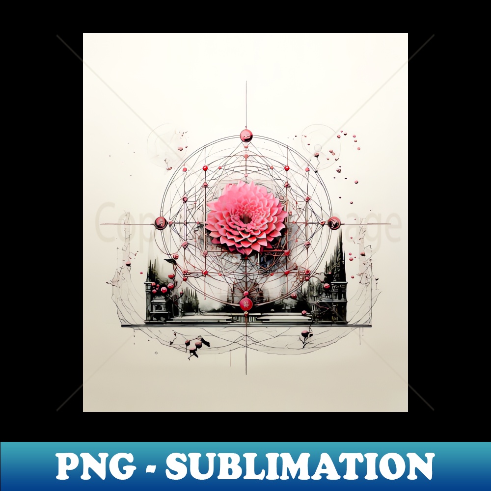 Japanese Geometry 2 The Pink Chrysanthemum - Premium PNG Sub | Inspire ...